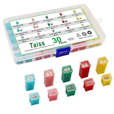 Taiss Automotive Tall/Standard and Low Profile Box Shaped Fuses ...