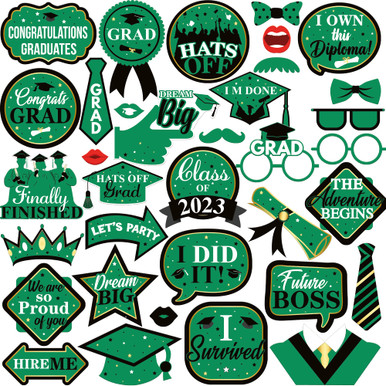 KatchOn, Graduation Photo Booth Props 2023 - Xtralarge, Pack of 35 ...