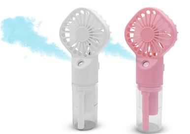 WALA Portable Handheld Misting Travel Fan - Rechargeable Battery ...