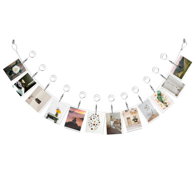 Anwyll Wall Hanging Photo Display,Adjustable Picture Photo Frame String ...