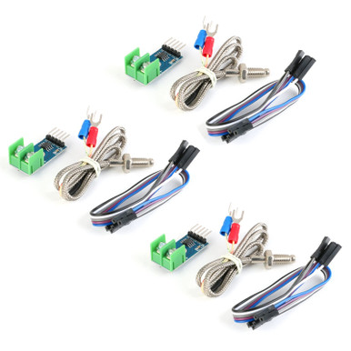 JESSINIE 3Pcs MAX6675 DC 3-5V K-Type Thermocouple Sensor Module Set ...