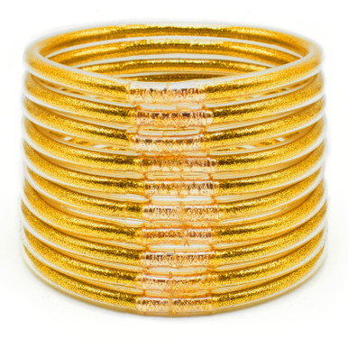 ZeeDix 10 Pack Sparkling Fashion Bangles- Lightweight Glitter Filled ...