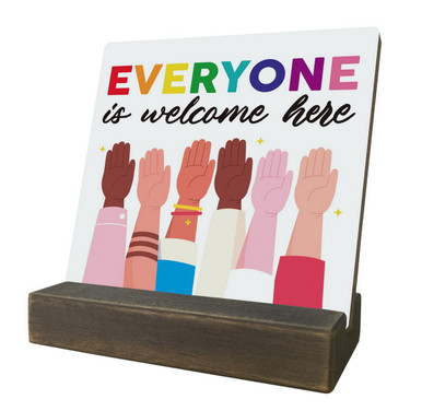 Inspirational Sign, Decorative Plaques with Wooden Stand, Welcome Sign ...