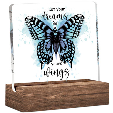 Encouraging Sign Gift, Inspirational Clear Desk Decorative Sign with ...