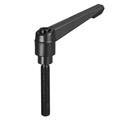 uxcell M10 x 60mm Handle Adjustable Clamping Lever Thread Push Button ...