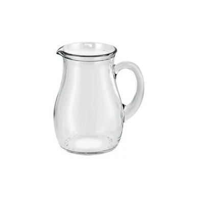 Amici Home Roxy Glass Water Pitcher with Handle and Spout | Round Jug ...