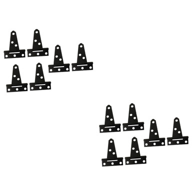 Housoutil 12 pcs T-Hinge Door Hinge Heavy Duty shed Hinges Triangle ...