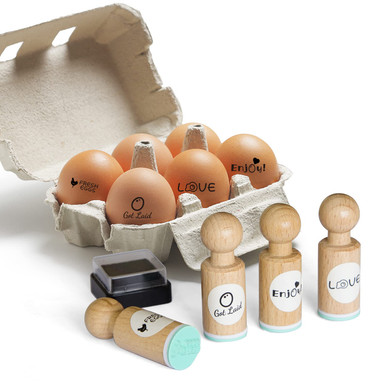 Egg Stamp, 4 Pcs, Egg Stamps for Fresh Eggs, Egg Stamper, 4 Unique ...