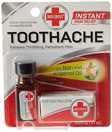 Red Cross Toothache Medication Drops - Warehousesoverstock
