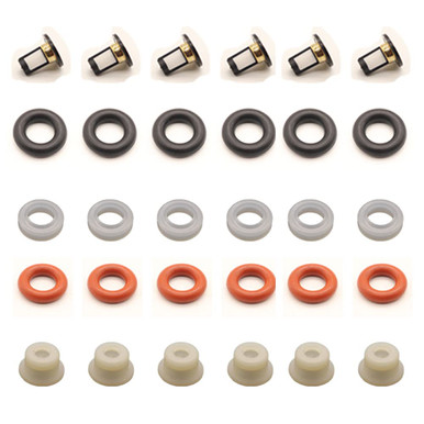 Haneex 6Set FUEL INJECTOR REPAIR KIT,O-ring,micro filters,Spacer and ...