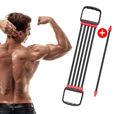 Chest Expander for Chest Arm Legs Shoulder Back Muscles Training, Chest ...