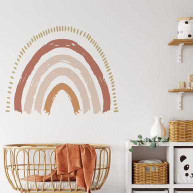 funlife Large Boho Rainbow Wall Decals Peel and Stick, Self Adhesive ...
