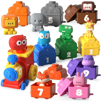 Toddler Learning Toys Ages 2-4, 20 PCS Animal Color Sorting Number ...