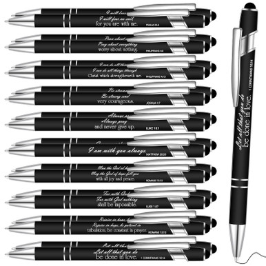 20 Pcs Christian Engraved Gift Pens Funny Pen Bible Verse Pen ...