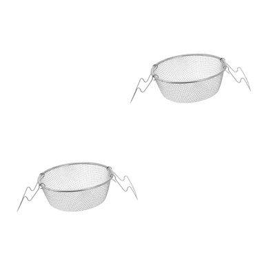 Didiseaon 2 pcs stainless steel frying basket square tool mesh strainer ...