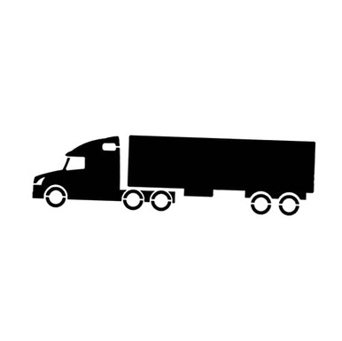 18 Wheeler Semi Truck Trucker 11" x 8.5" Custom Stencil Reusable Custom ...