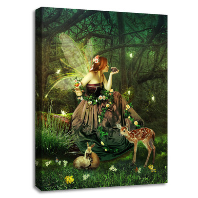 SOOTHAN Fantasy Fairy Tale Wall Art Elves Animal Canvas Prints Magical ...