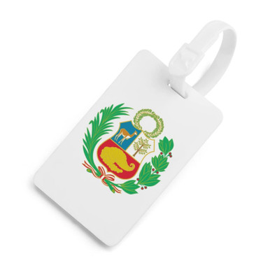 Coat at Arms of Peru Luggage Tags ID Label Address Card Cover for ...