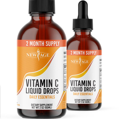 NEW AGE Vitamin C Orange Liquid Drops - Supports Healthy Immune System ...