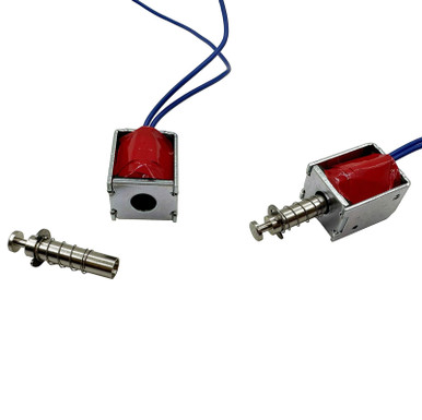 2PCS Mini Suction Type Frame Linear DC Solenoid Electromagnet 5mm ...