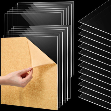 24 Pieces Clear Acrylic Sheet 1/8 Inch Thick Acrylic Board Acrylic ...