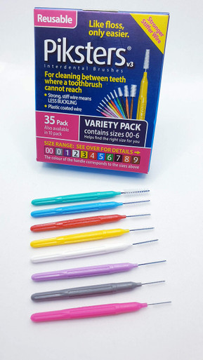 Piksters Interdental Brushes (35 Pack, Variety Pack) - Warehousesoverstock