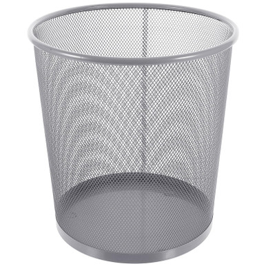 MAGICLULU Circular Mesh Waste Paper Bin Round Trash Can Open Top ...