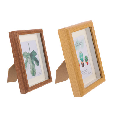 Garneck 2pcs Wooden Photo Frame Table Square Picture Frame Table Top ...
