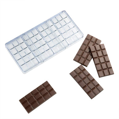 Restaurantware Pastry Tek 10.8 x 5.3 Inch Chocolate Bar Mold, 1 Break ...