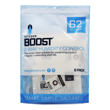 Integra Boost RH 2-Way Humidity Control, 62 Percent, 67 Gram (Pack of 6 ...