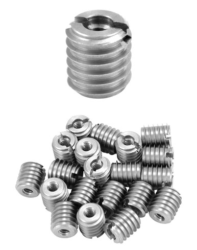 QWORK Stainless Steel Threaded Insert for Hard-Wood, 20 Pack 10-24 ...