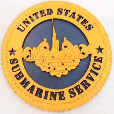 Navy Submarine Service Wood Desk Plaque - Warehousesoverstock