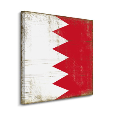 COCOKEN Canvas Paintings Vintage Bahrain National Flag Painting On ...