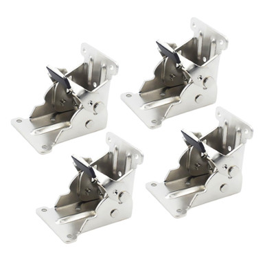 4pcs Foldable Table Legs Brackets for Shelves Shelf Holders Folding ...