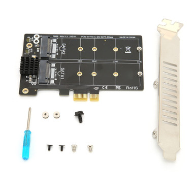 Adapter Card M.2 SATA to PCI?E Dual Disk Array Card Transmission Stability Expansion Card ...