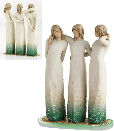 RACOE 3 Sisters Gifts Three Sisters Statues and Figurines,Sister Statue ...