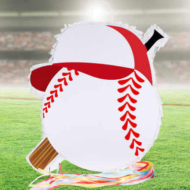 Baseball Pinata Pull String Baseball Pinata for Sports Themed Birthday ...