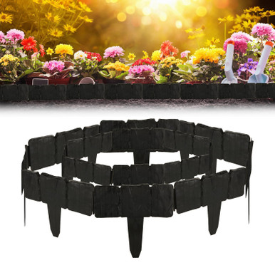 CertBuy Garden Edging Border, 16Ft Garden Landscape Edging Borders ...