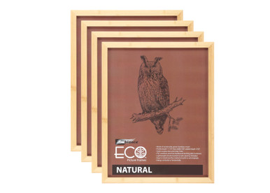Ambiance Eco Frames 4 Pack - Sustainable Wood Eco-Friendly Minimalist ...