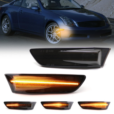 FetonAuto Sequential Amber LED Side Marker Lights for 2003-2007 ...