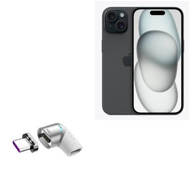 BoxWave Adapter Compatible with Apple iPhone 15 - MagnetoSnap PD Angle ...