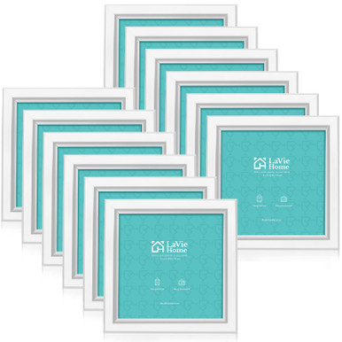 LaVie Home 4x4 Picture Frames (12 Packs, White) Simple Designed Photo ...