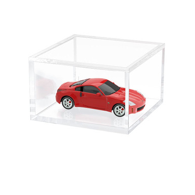 AITEE Decorative Acrylic Box with Lid, Clear Cube Display Case, Multi ...