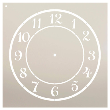 School House Clock Stencil - by StudioR12 - Reusable - Craft a ...