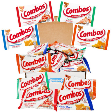 Combos Stuffed Snacks 20 Bag 4 Flavor Bulk Variety - Pepperoni Pizza ...