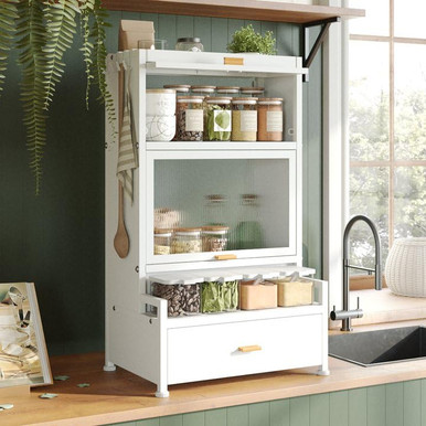 NETEL Kitchen Countertop Organizer Shelf, 4 Tier Spice Rack Organizer ...