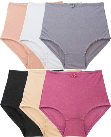 Barbra Lingerie High Waisted Light Control Satin Full Coverage Women's ...