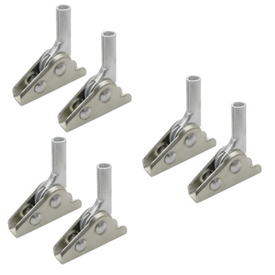 Uonlytech 6 pcs Hinge Movable Joint Folding Bracket Black Stand Chair ...