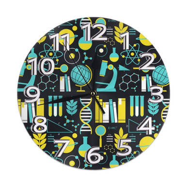 LVeShop Science Math Physical Chemical Biology Round Wall Clock ...