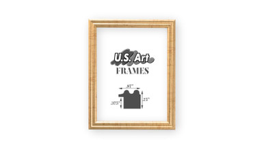 US Art Frames 18x27 Traditional Style Antique Gold Thin .75 Inch Wide ...
